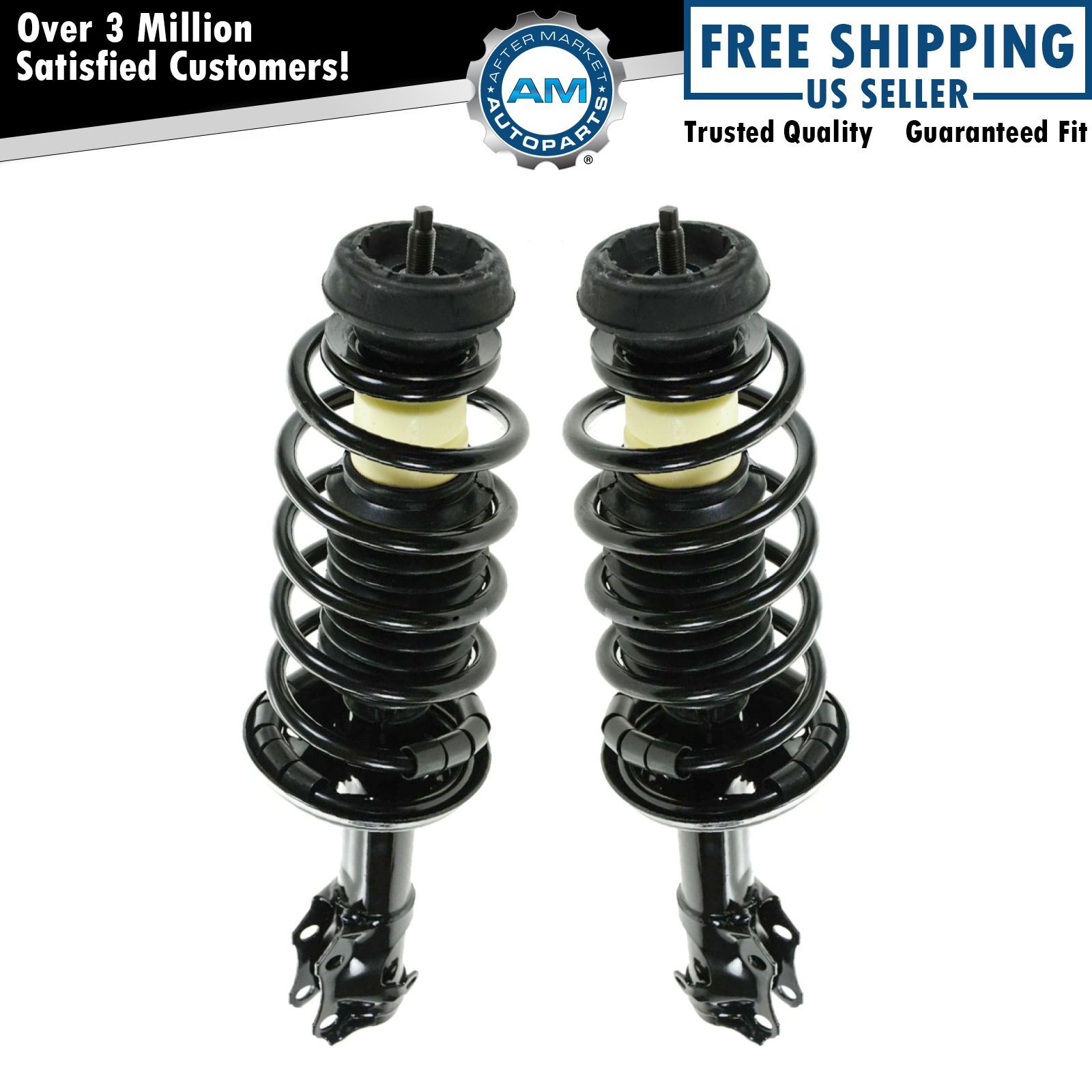 Complete Front Strut Spring Assembly Pair Set of 2 Kit for VW Jetta ...