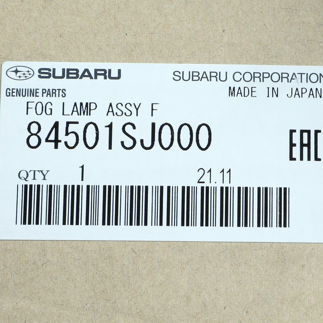OEM 2019-2021 Subaru Forester Fog Lamp Passenger Side 84501SJ000 for ...
