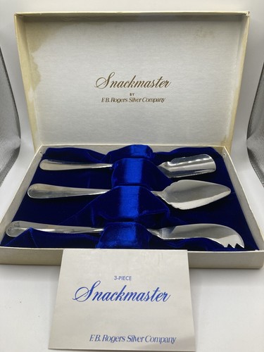 F. B. Rogers Silver Company Snackmaster Stainless Steel Cheese Serving ...