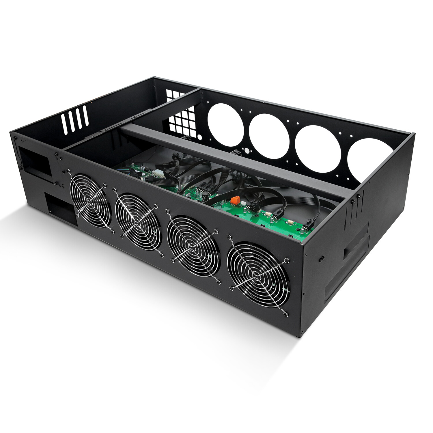 ETH Mining Rig Kit 8 GPUs Miner Case w/Motherboard fit RTX 3060 3070 ...