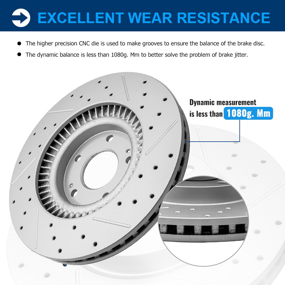 Front Rear Brake Rotors + Ceramic Pads For 2004 - 2009 Lexus RX330 ...