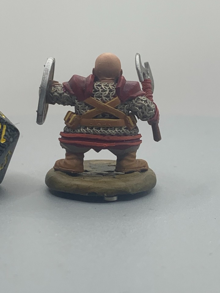 Dwarf Fighter /w axe & Sheild Hand painted DnD , Pathfinder 5E figures ...