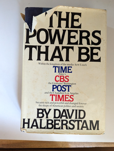 1ST EDITION David Halberstam The Powers That Be (1979, Hardcover) torn ...