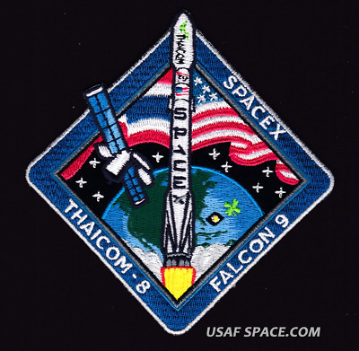 Authentic Thaicom 8- SPACEX - FALCON 9 Launch CCAFS SATELLITE Mission ...