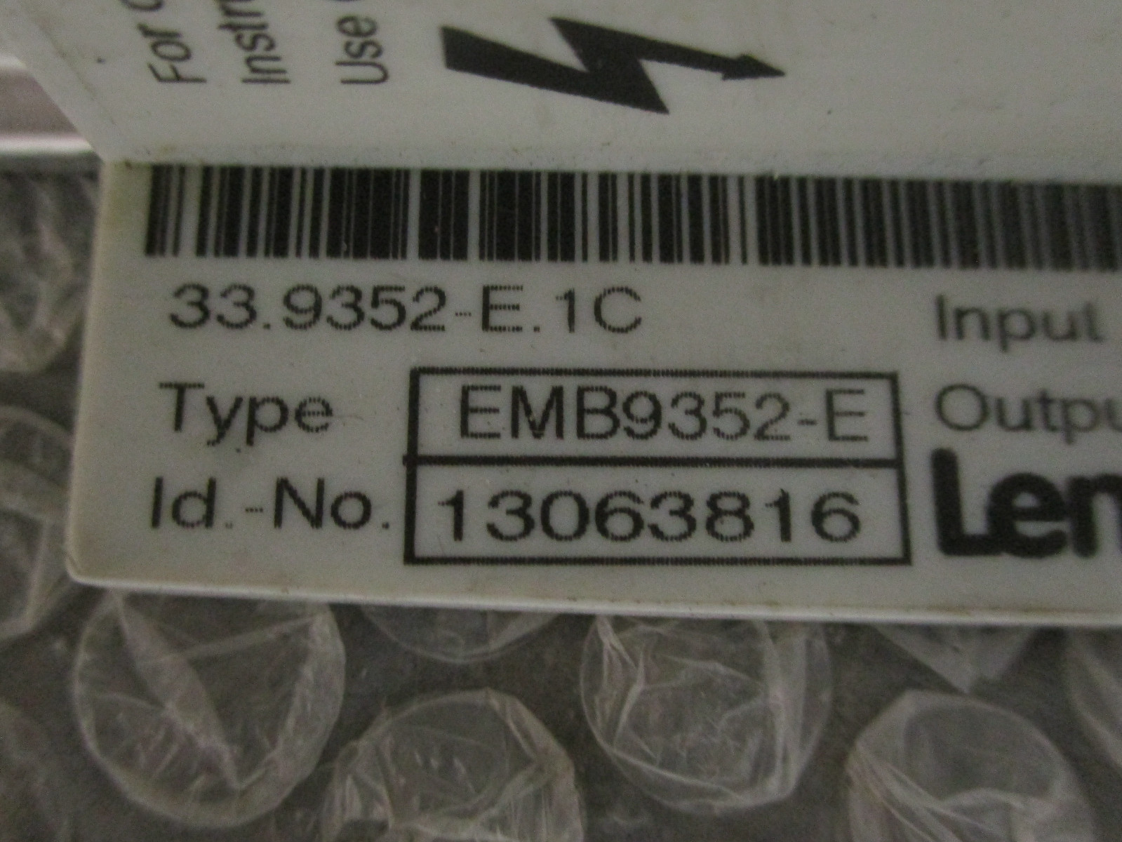 Lenze EMB9352-E DC Drive Brake Chopper Module 765VDC Front Cover ...