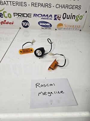 Rascal megalite mobility scooter parts Front Lights | eBay UK