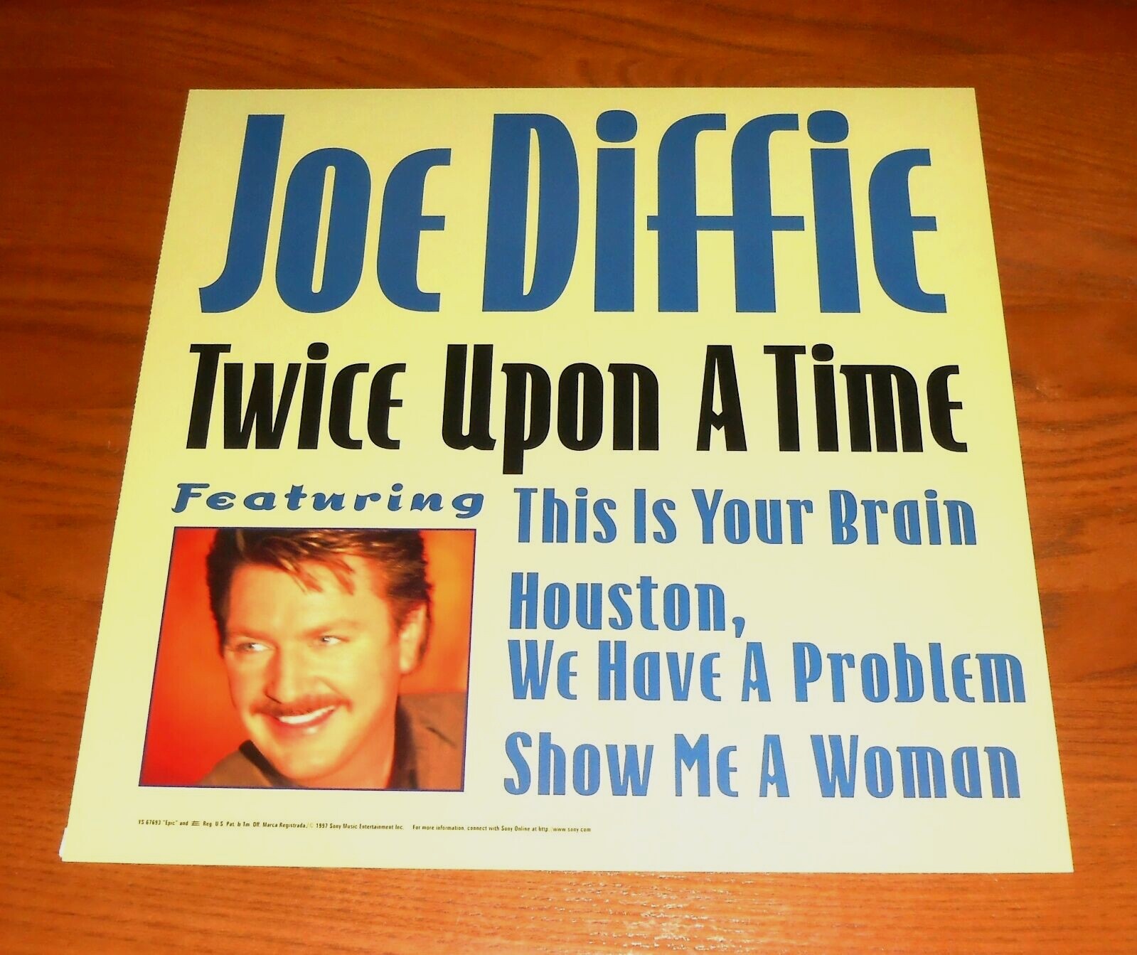 Joe Diffie Twice Upon a Time Poster 2-Sided Flat Square 1997 Promo ...