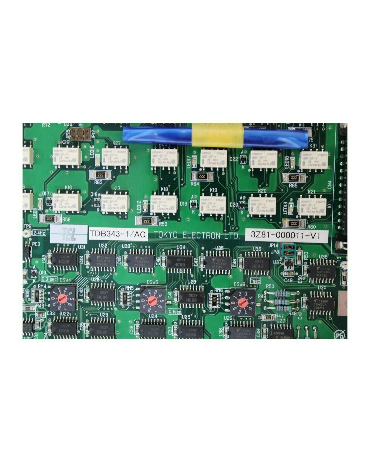 TEL INTERFACE BOARD PCB MODEL 3Z81-000011-V1 FOR ACT 12 CLEAN TRACK ...