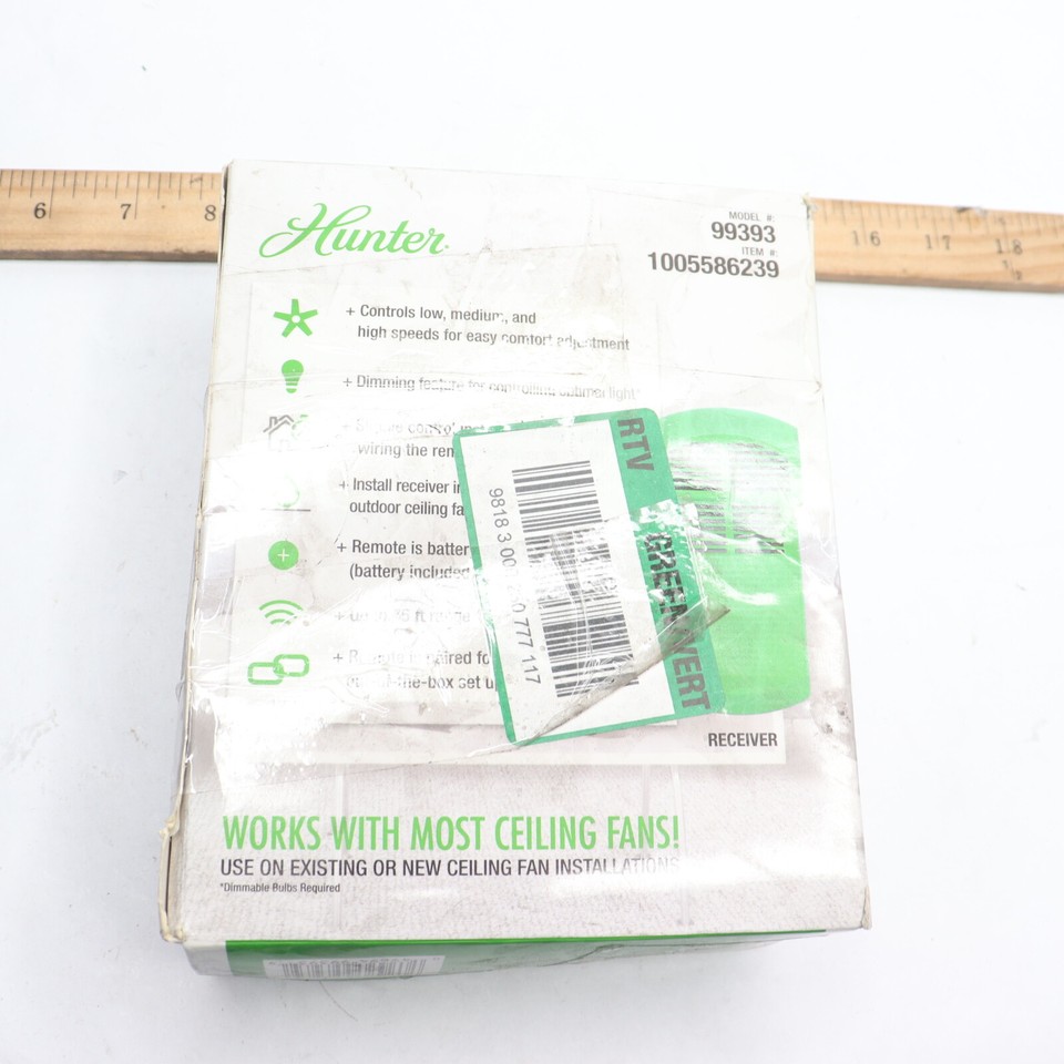 Hunter Ceiling Fan Remote Wall Control 99393 49694993939 | eBay