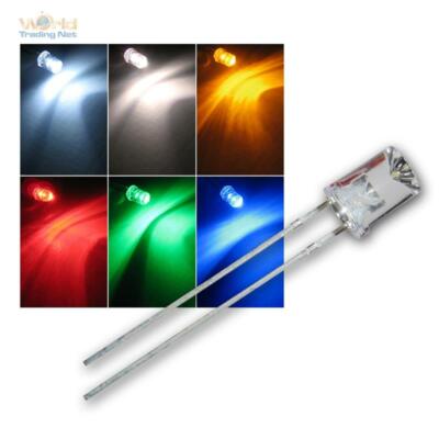 LED 5mm wasserklar Linse konkav alle Farben, konkave LEDs 5 mm ...