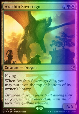 MTG Magic the Gathering Arashin Sovereign (212/272) Dragons of Tarkir ...