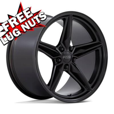 20 inch 20x11 Foose F175 CF8 MATTE BLACK wheels rims 5x115 +20 | eBay