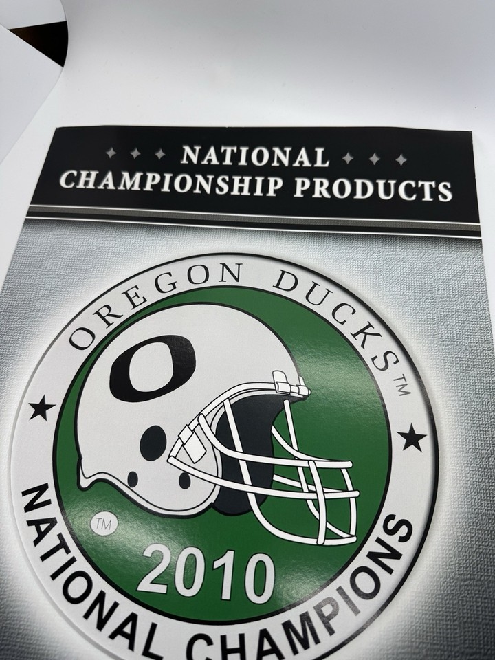 Oregon Ducks Football 2011 BCS Game Commemorative Poster 2010 Champs ...