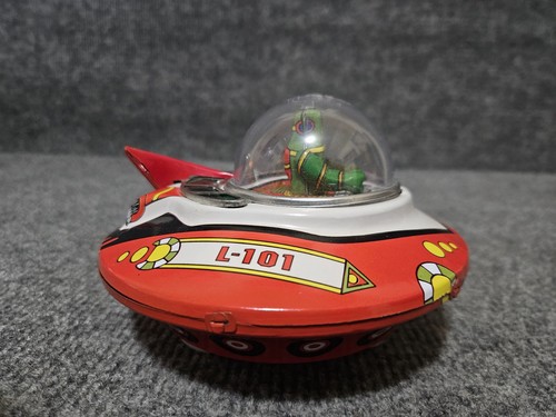 Vintage Tin Treasures COMMANDER SHIP Friction Bump n Go | eBay