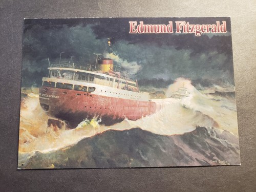 Sunk Ship EDMUND FITZGERALD Naval Cover 2008 Postcard Rogers City ...