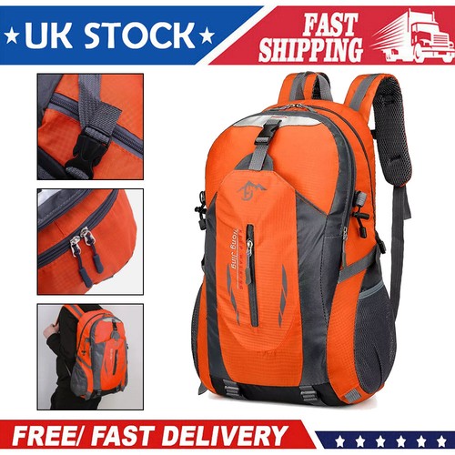 Large Waterproof Backpack Bag Camping Walking Hiking Outdoor Travel ...