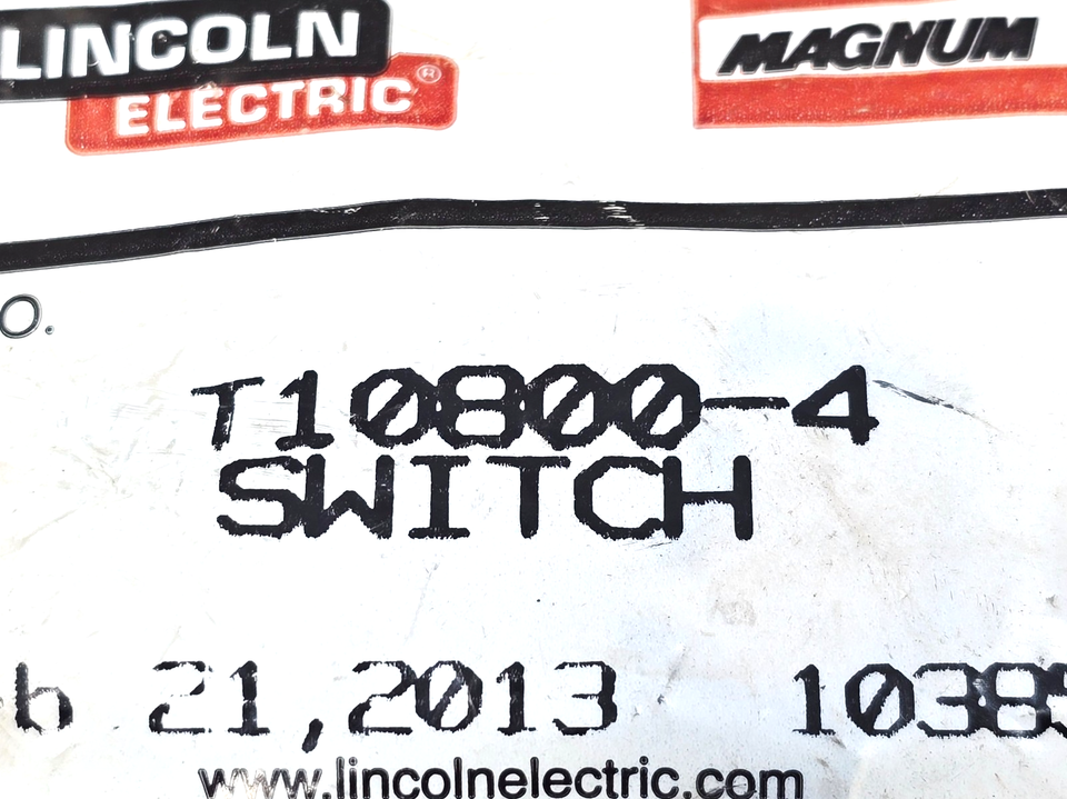 T10800-4 LINCOLN ELECTRIC IDLER SWITCH FOR DC-600 SA-200 K1829-1 LOT OF ...