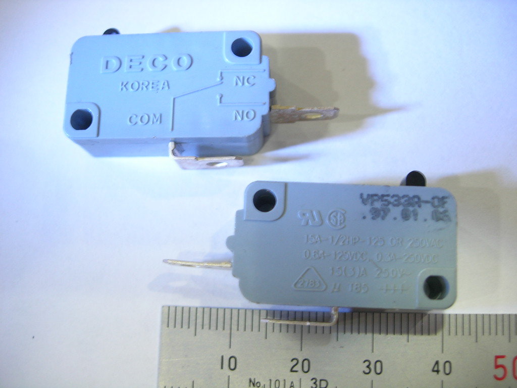Tested Deco Microwave Micro Switch Model# VP533A Vp533a-of for sale ...
