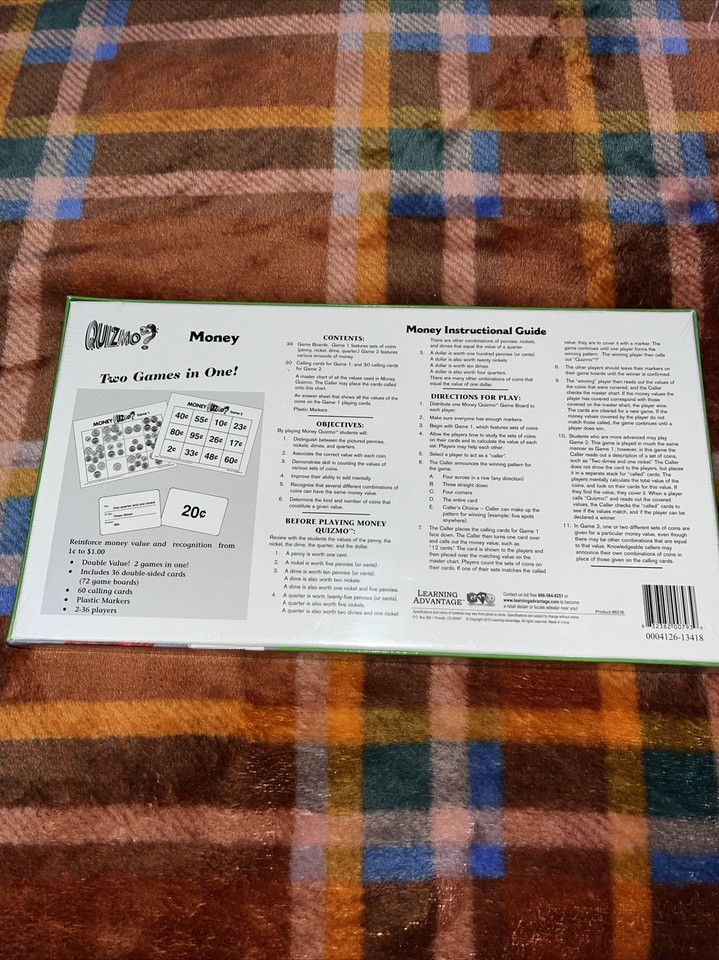 Quizmo Money #1 Educational Bingo Series Game New Unopened NIP | eBay