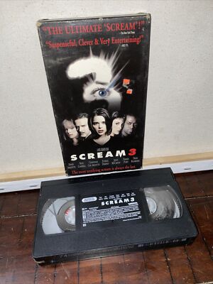 Scream 3 VHS 2000 Slasher Neve Campbell Wes Craven Horror Movie ...