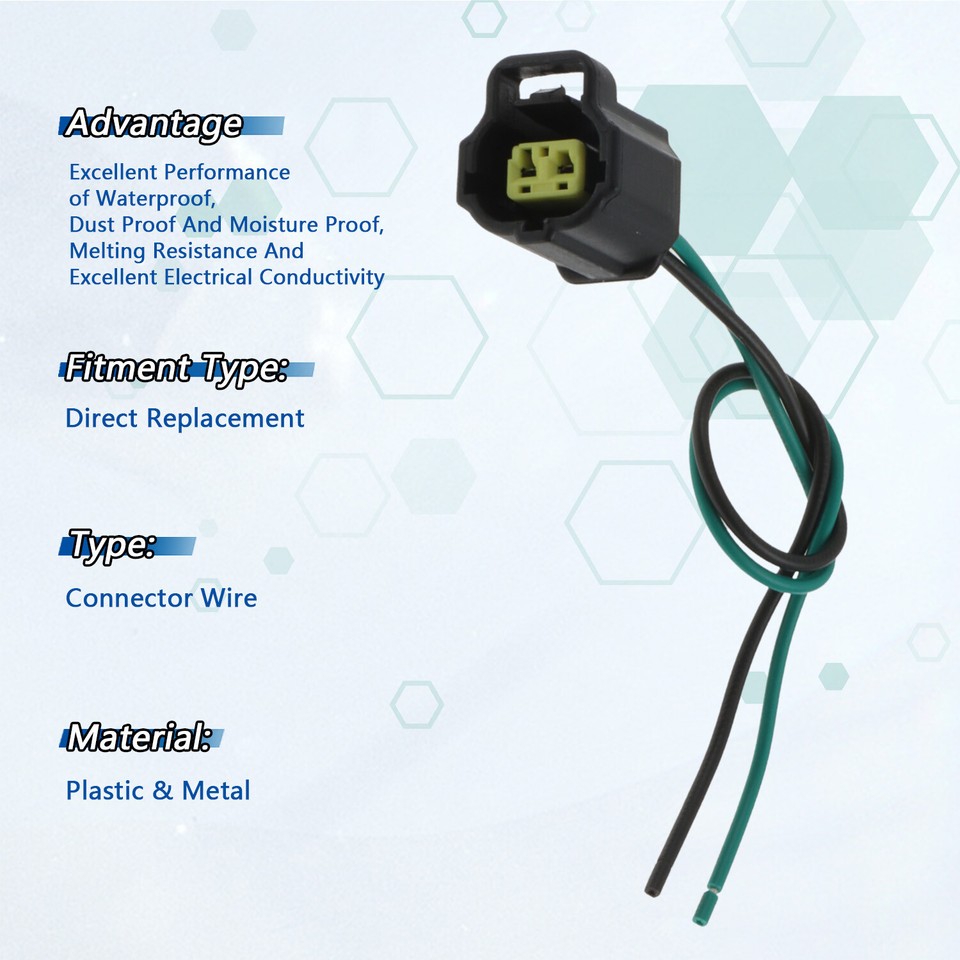 2-Pin Cold Start Injector Thermo Switch Pigtail Connector for Toyota ...