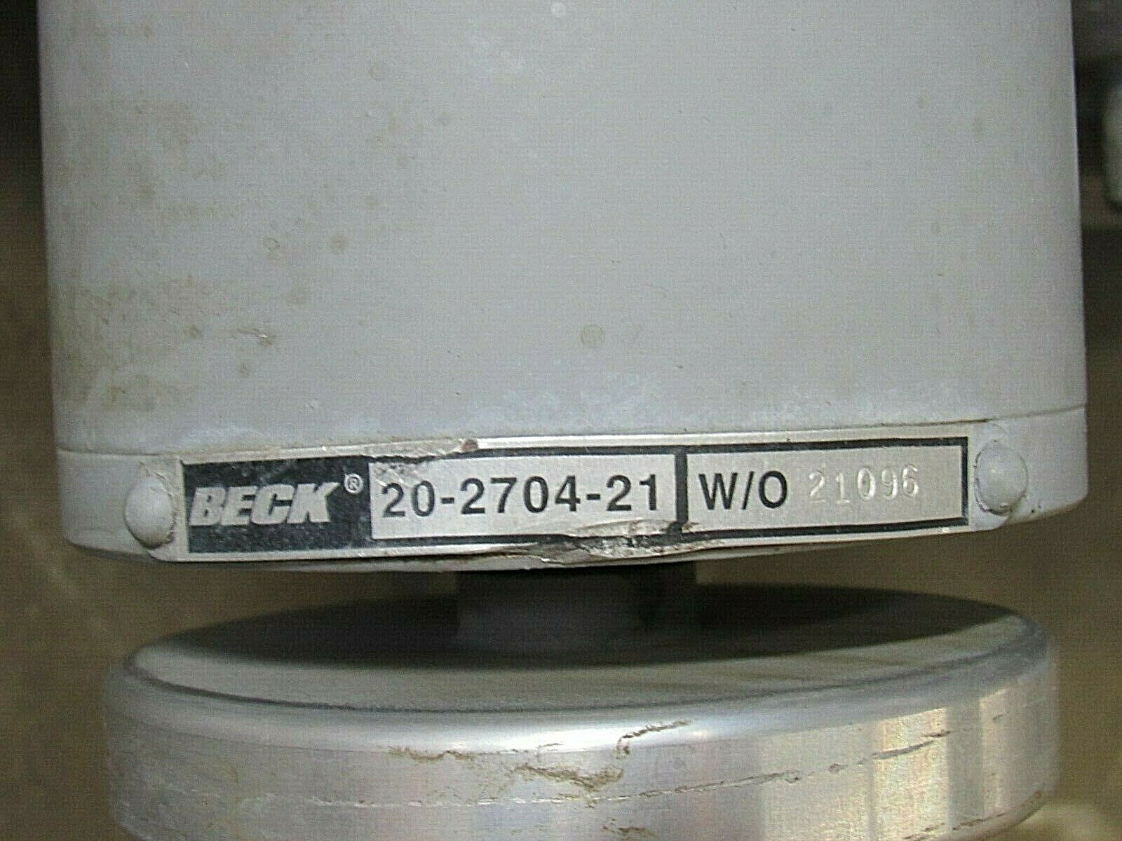 BECK ACTUATOR 1102 11-209-097034-01-01 20-2704-21 1PH 120V 80VA - USED ...