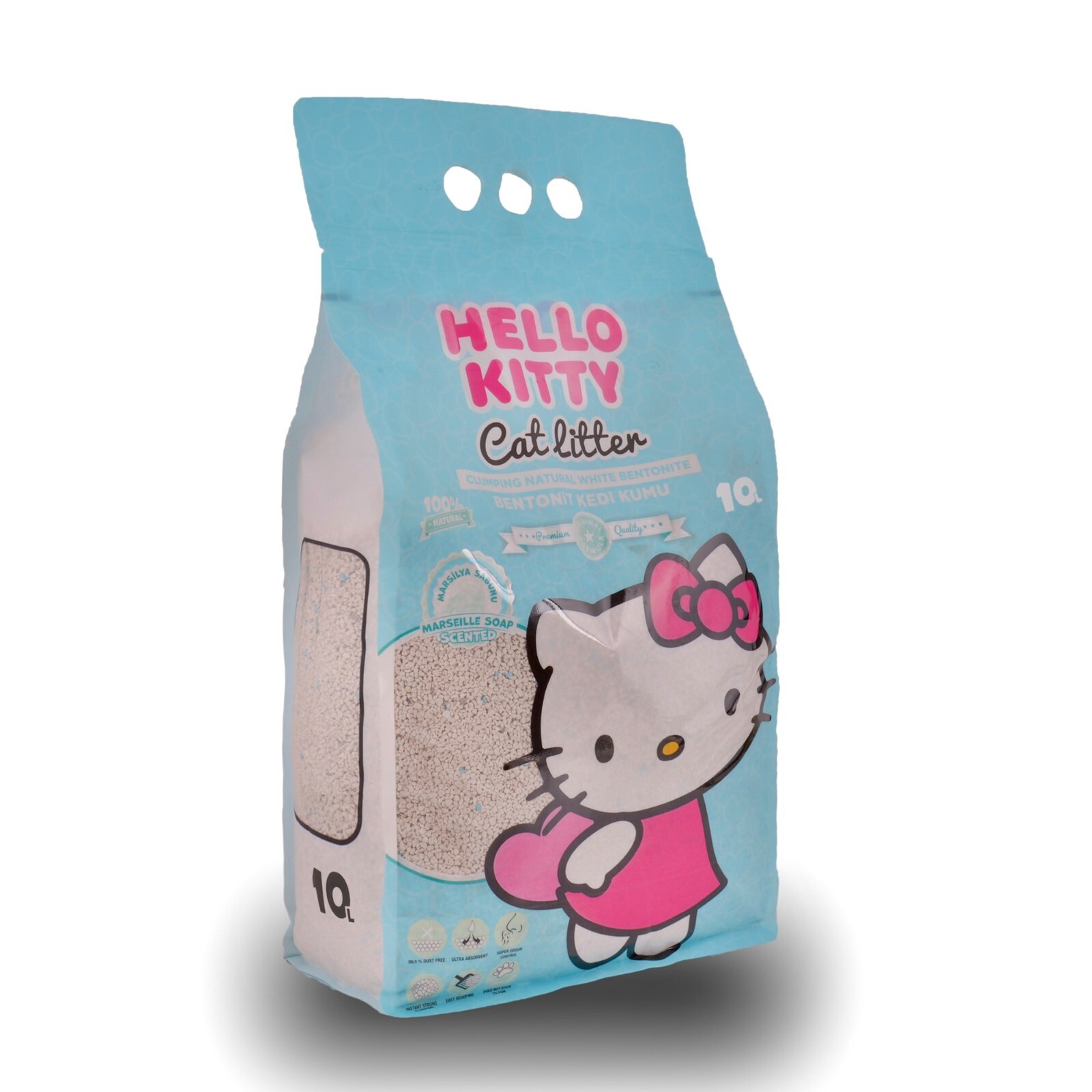 HELLO KITTY BRAND BENTONITE MARSEILLE SOAP CLUMPING CAT LITTER BEST ...