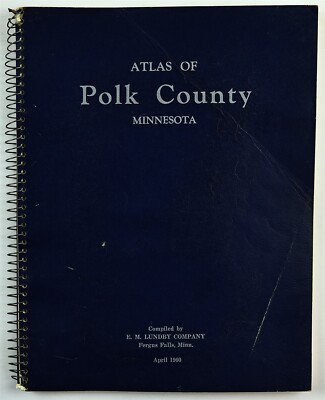 Polk County, Minnesota Crookston East Grand Forks MN 1960 Atlas History ...