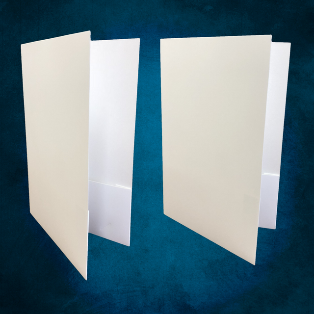 6 x 9 12pt C1S White Presentation Folders quantity 500 | eBay