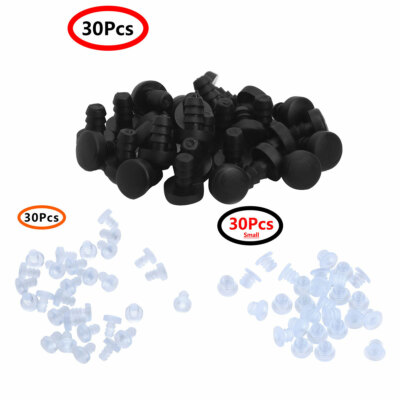 30Pcs Rubber Table Top Spacers Anti Collision Embedded Soft Stem Bumper ...