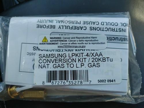 New Factory Certified LPKIT-4 Samsung LP Conversion Kit Gas Dryer ...