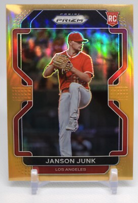 Janson Junk Neon Orange #139 RC Rookie /100 Angels 2022 Panini Prizm ...