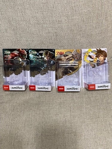 Lot of 4 Empty Nintendo Amiibo Boxes Ganon TOTK, Link TOTK, Wolf Link ...