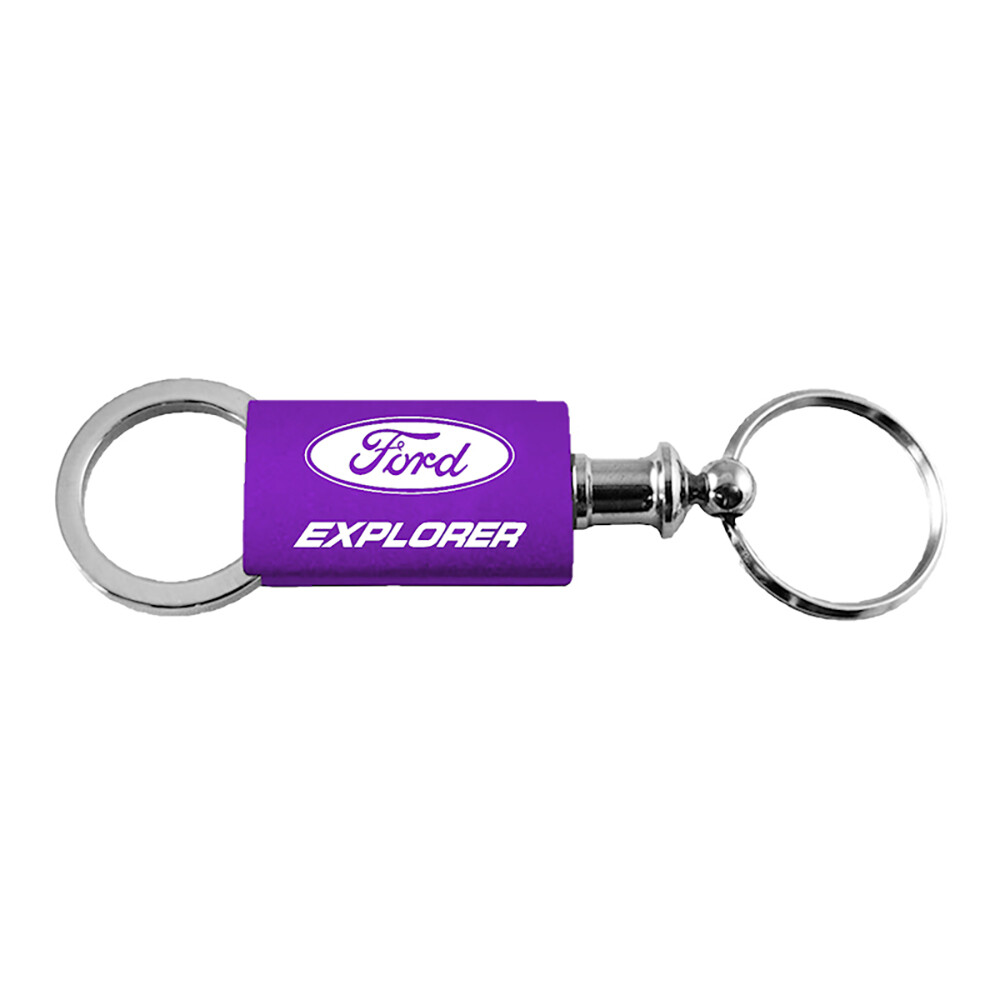 Ford Explorer Keychain & Keyring - Purple Valet Aluminum Key Fob Key ...
