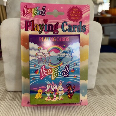 Lisa Frank PLAYING CARDS Deck 90s Vintage OG Packaging Stickers NEW ...