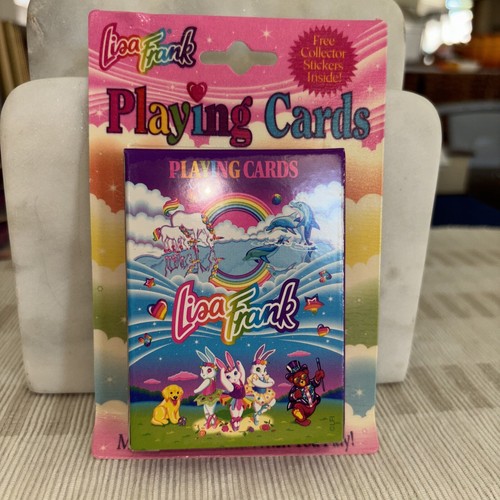 Lisa Frank PLAYING CARDS Deck 90s Vintage OG Packaging Stickers NEW ...