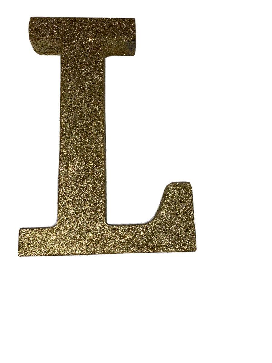 The Letter L In Glitter