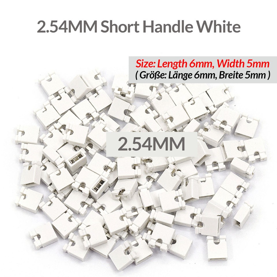 Multicolour Mini Micro Header 2.0/2.54mm PCB Shunts Short/Long Jumper ...