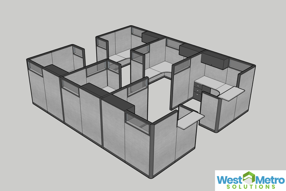 Herman Miller AO2 3x5, 5x5, 6x6, 6x7, 6x8, 7x7, 8x8, 8x9, 8x10 Office ...