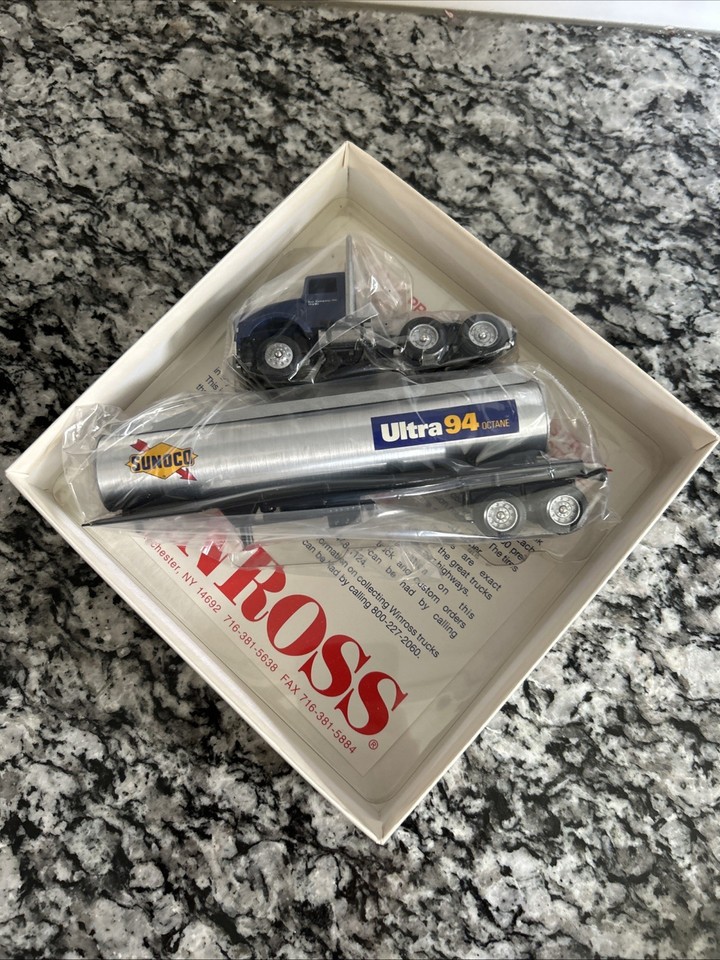 Winross Sunoco Ultra 94 Tractor Truck with Tanker Trailer Diecast 1/64 ...