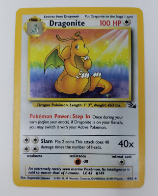 Dragonite (4) - Fossil Set - LP/NM - FOIL - Pokemon TCG | eBay