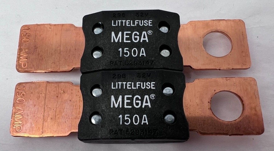 MEG150 A Littelfuse Bolt In Mega Fuse 150A Slow Blow 32V Various Qty ...