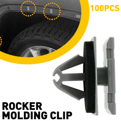 Rocker 50pcs Panel Clip Moulding Exterior Trim Fastener For GM For Jeep ...