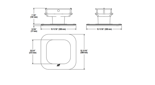 LSI Scottsdale Legacy CRUS SC VHO 5K UE WHT Symmetric LED Canopy Light ...