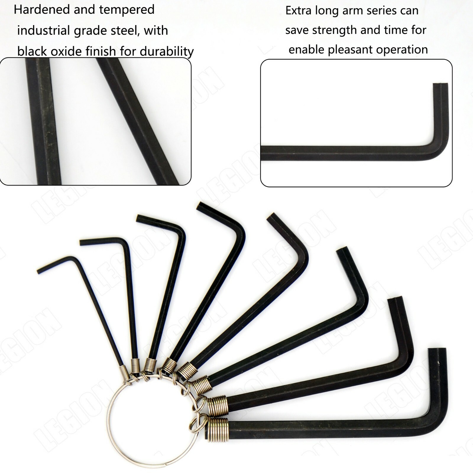 8pcs Set Metric Allen Key Hex Keys Alan Allan Wrench Steel Tools 1.5mm ...