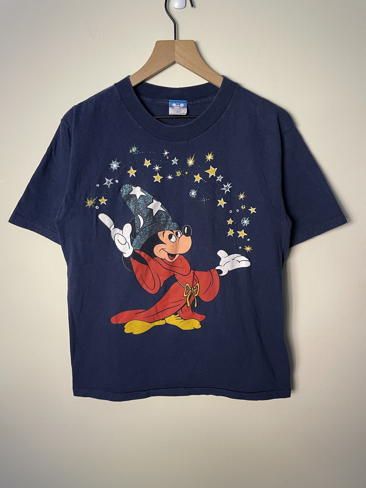 Vintage Disney Mickey Mouse Fantasia Shirt - L Black … - Gem