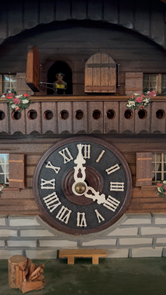 Vtg. Cuckoo Clock Swiss Musical Dr. Zhivago Edelweiss Cuendet Works ...