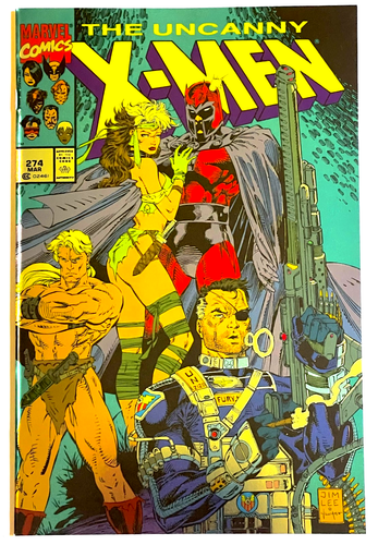 UNCANNY X-MEN #274 FOIL FACSIMILE JIM LEE EXCLUSIVE VARIANT 2024 MARVEL ...