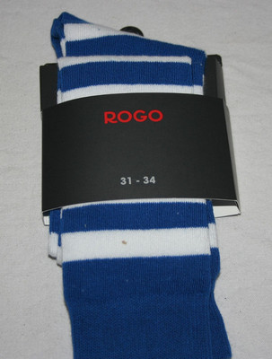 Helau! Ringel-Strumpf Kinder auch zum Anhängen blau-weiß Gr. 31-34 ...