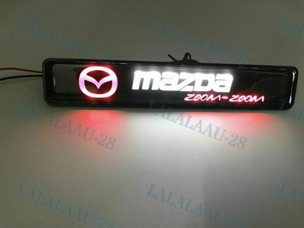 Car Front Grille Badge Emblem Illuminated Bumper Sticker For MAZDA LED ...